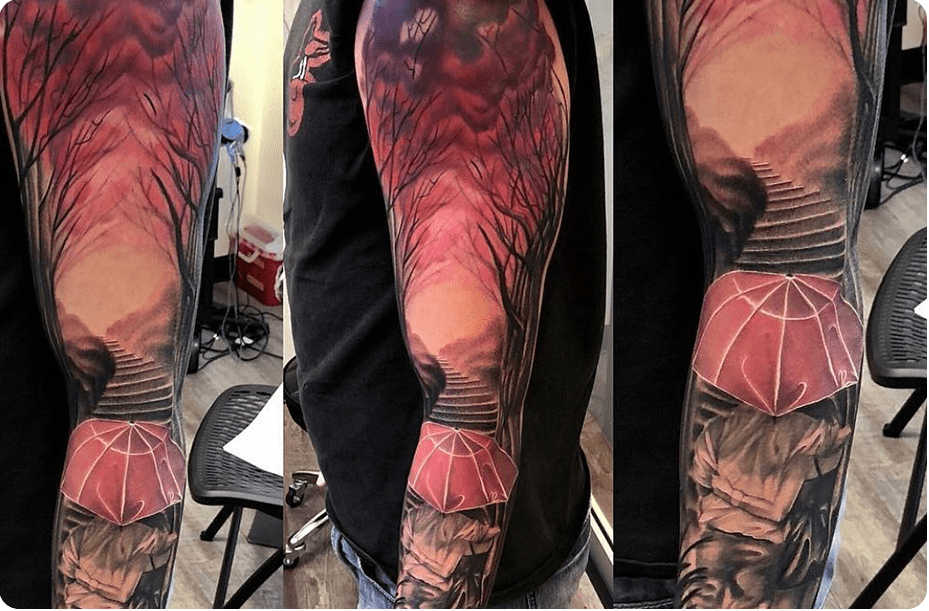 Black Rose and Dagger Tattoo Does Tattoos in Norfolk, VA 23502